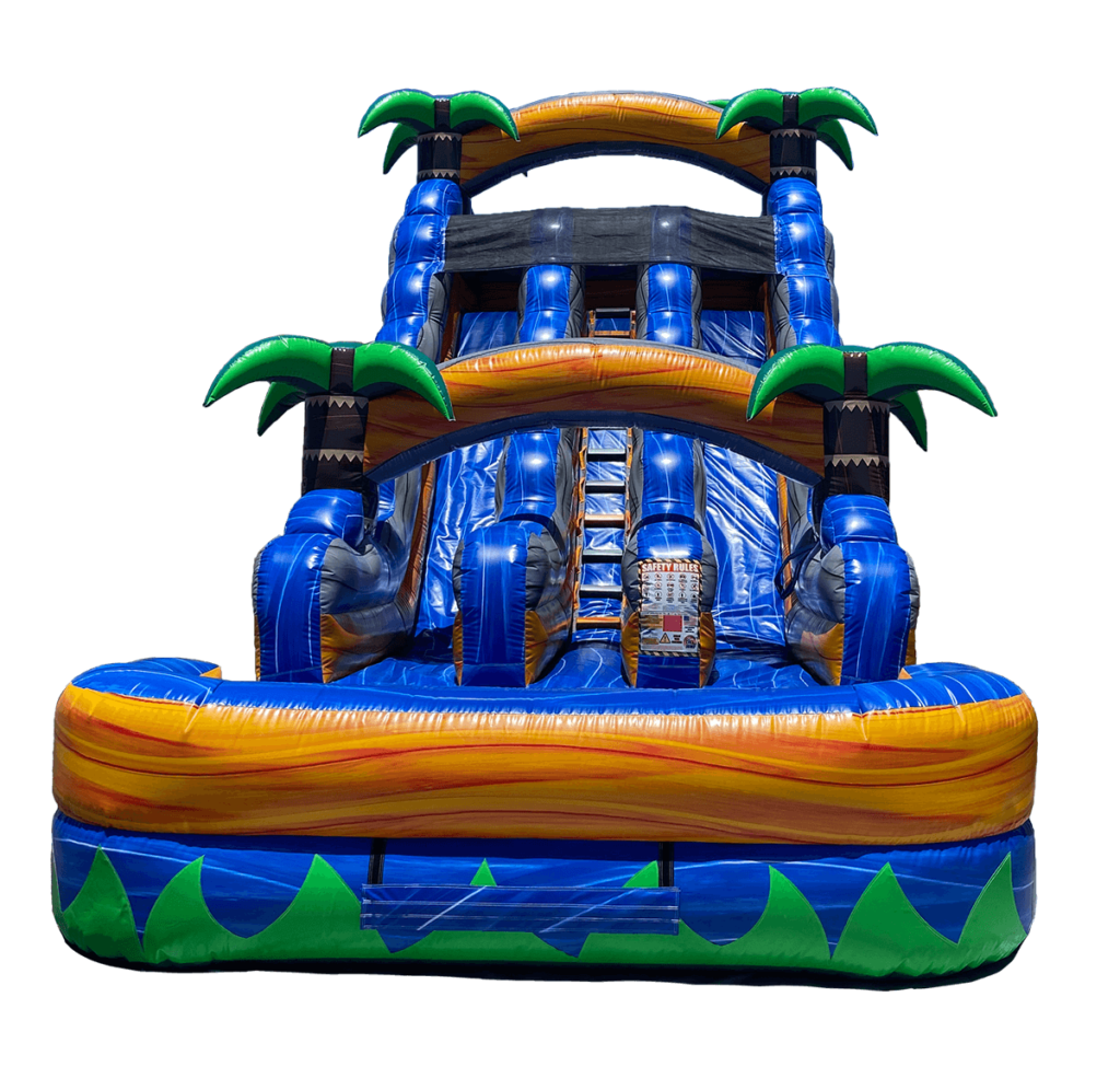 Double Line Water Slide 18Ft - FranKidsJump